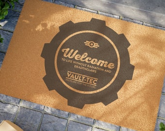 Fallout Boy Vault-tec Nuka Cola Wasteland Doormat Welcome Mat Eco ...