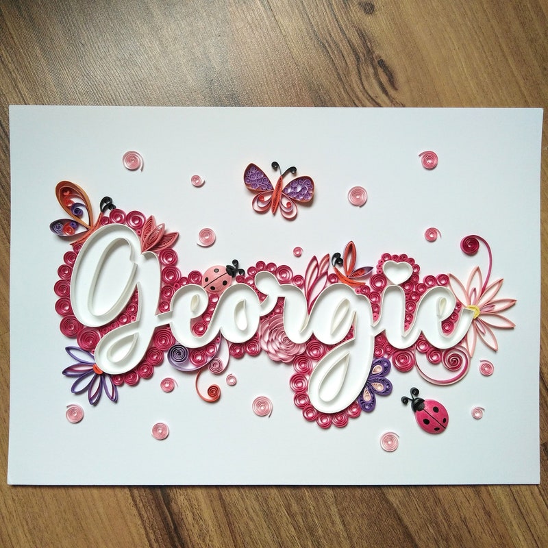 Quilling Name - Etsy