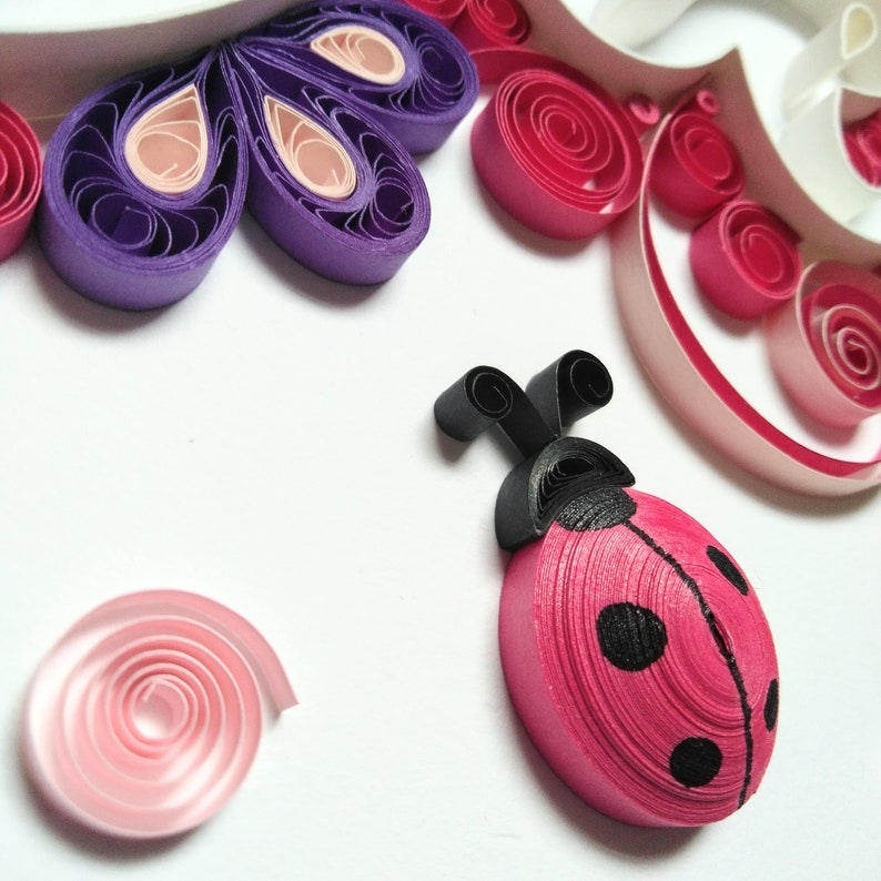 Full Name Personalised With Paper Quilling Technique, Wall Decor ...