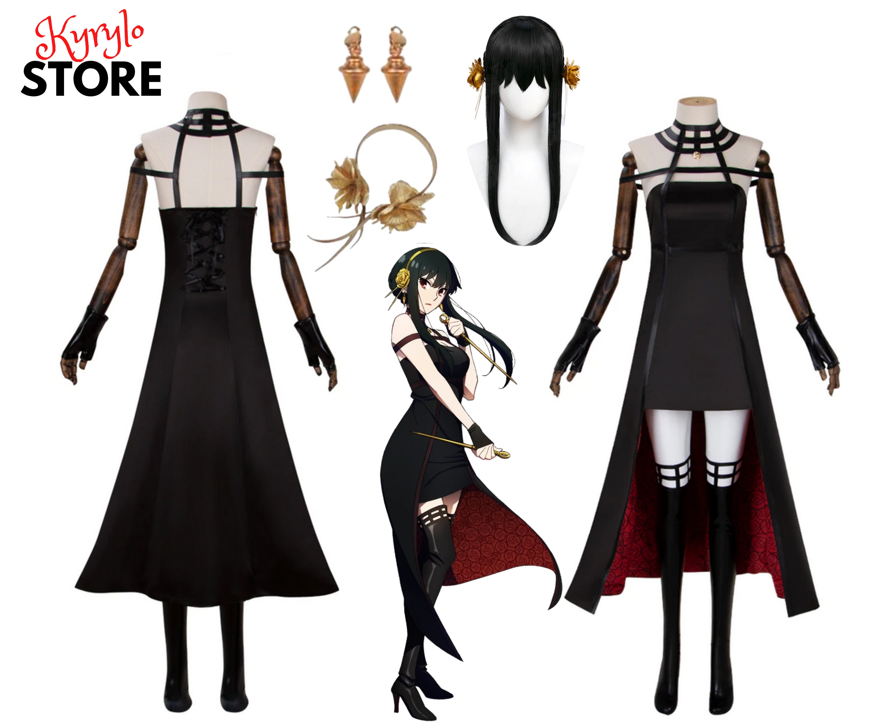 Yor Forger Cosplay SPY X FAMILY Costume Cosplay Yor Forger - Etsy Finland