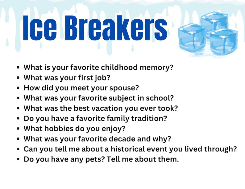100 Ice Breakers|activity Director Resources|assisted Living Games ...