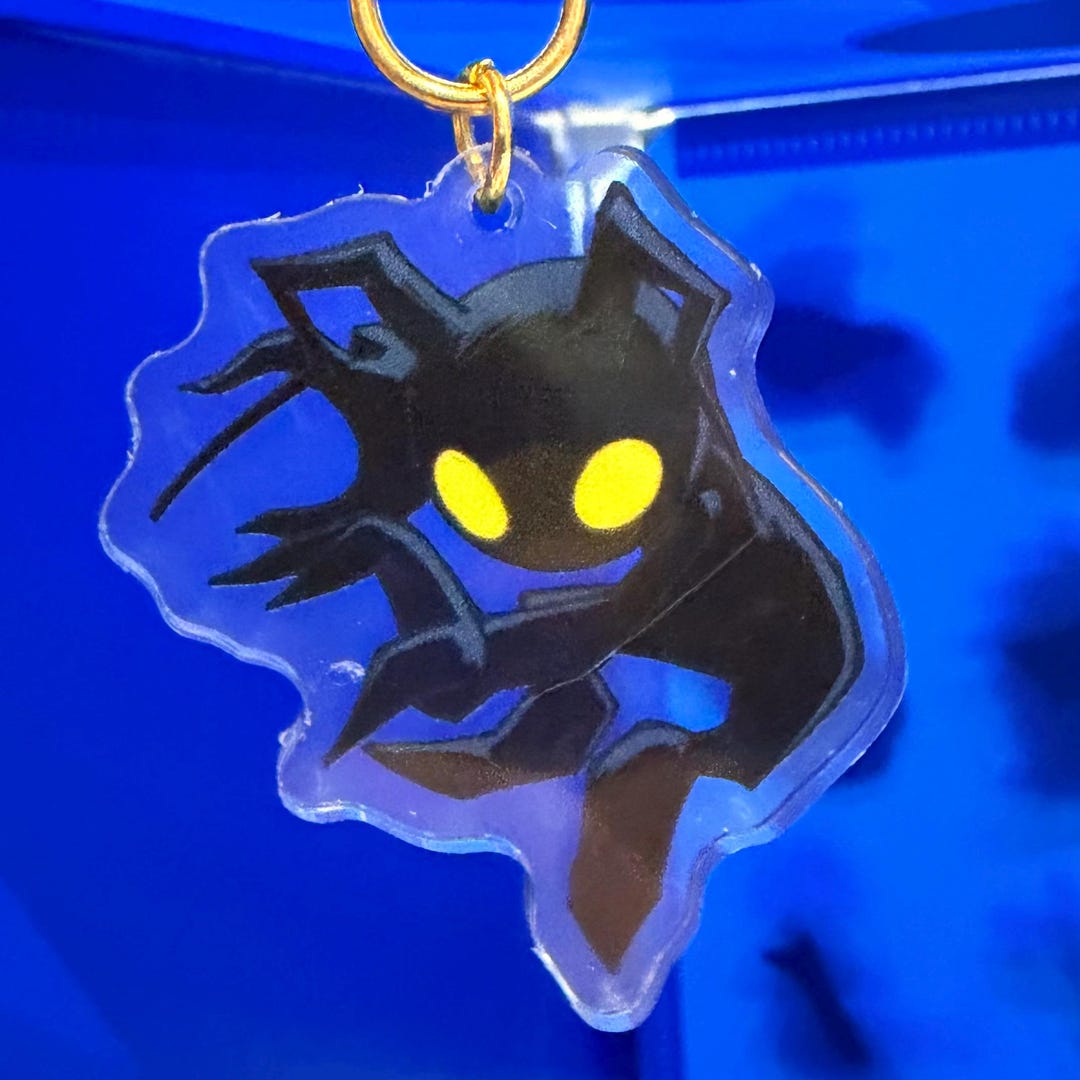 Kingdom Hearts Heartless Keychain - Etsy