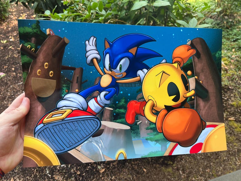 Pac-man X Sonic World 2!! - Etsy Canada