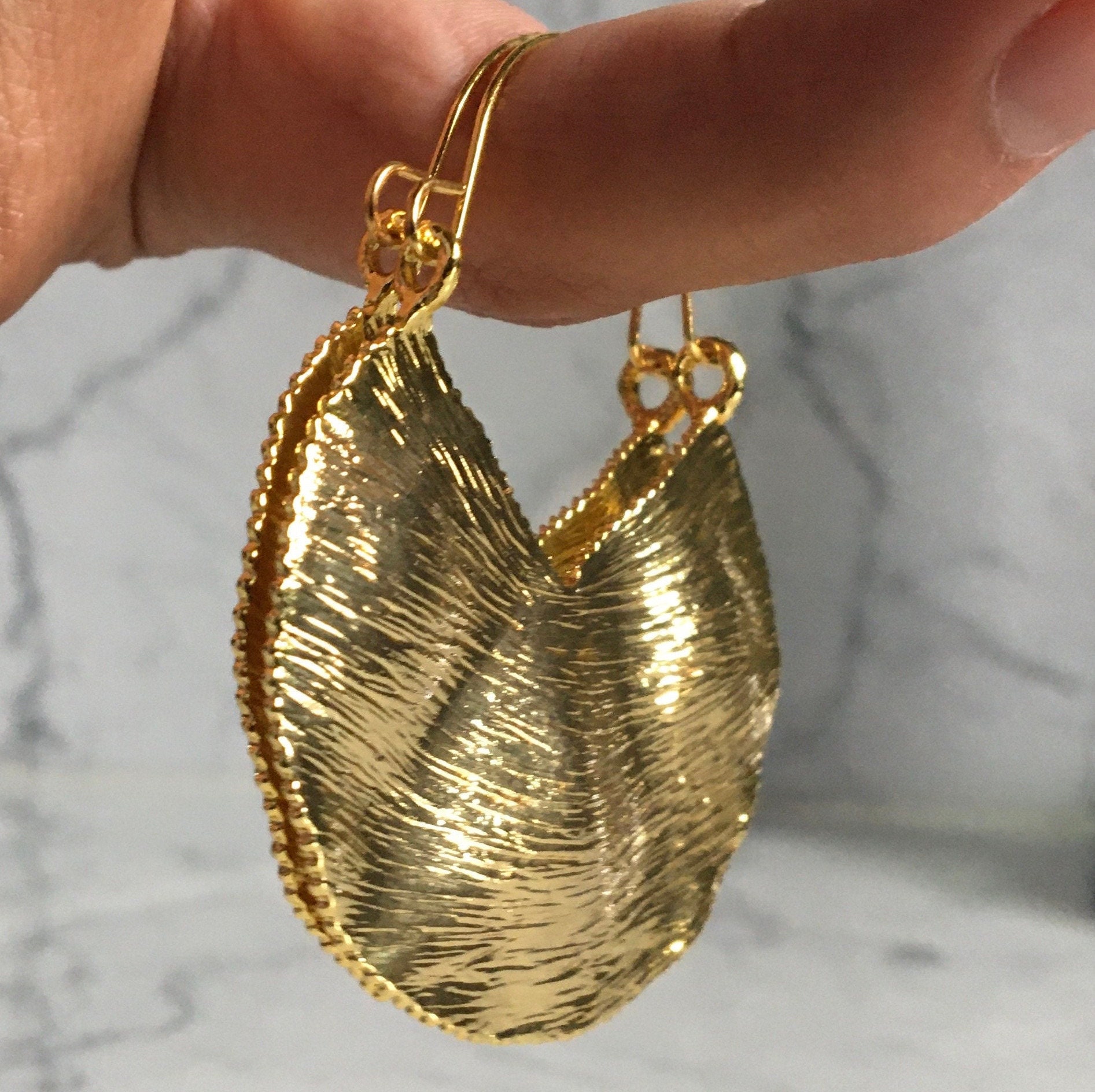 Gold Disk Hoop Earrings/big Earrings/statement Disk Earrings/round Disk ...