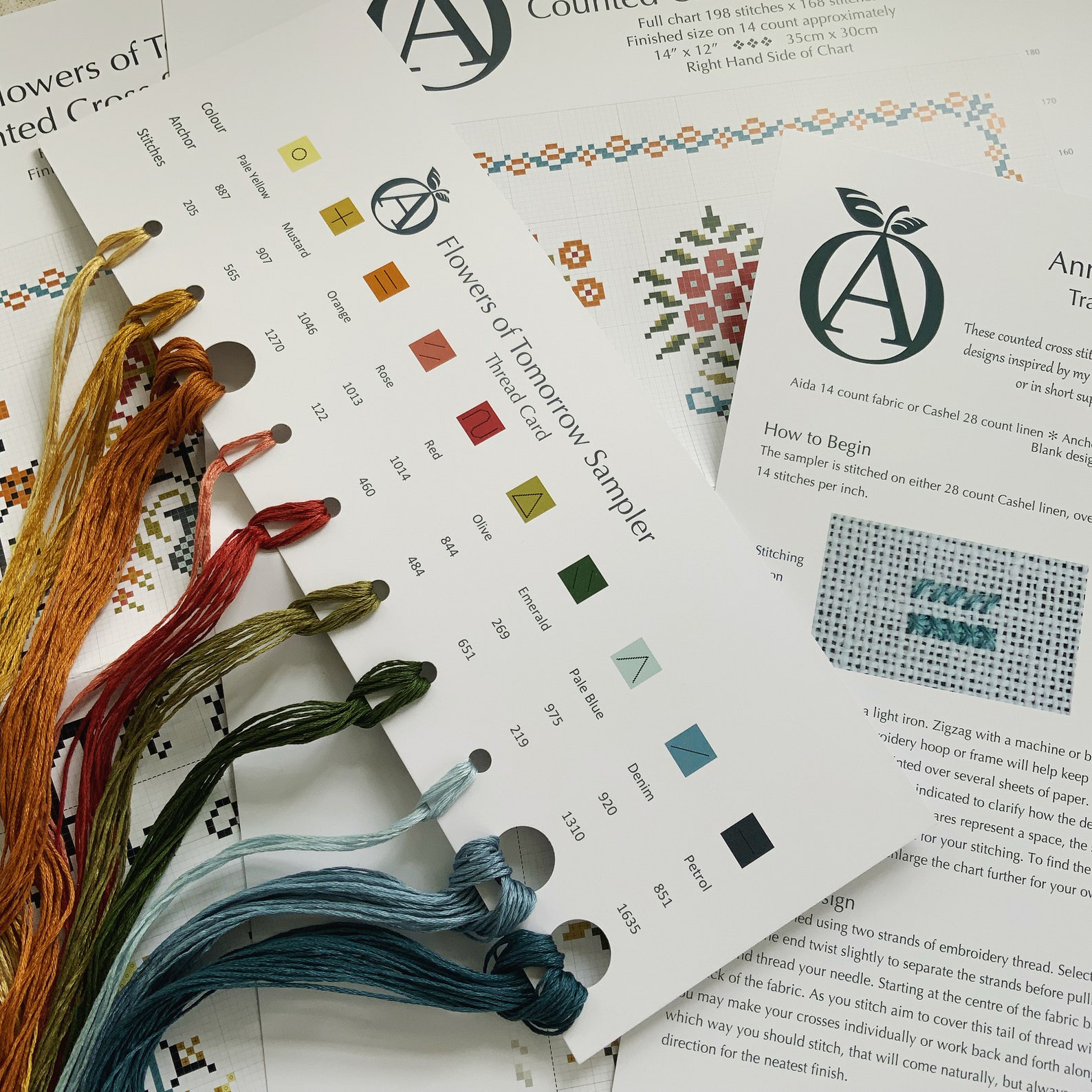 Flowers of Tomorrow Cross Stitch Sampler Kit - Etsy