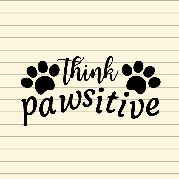 Think Pawsitive - Etsy