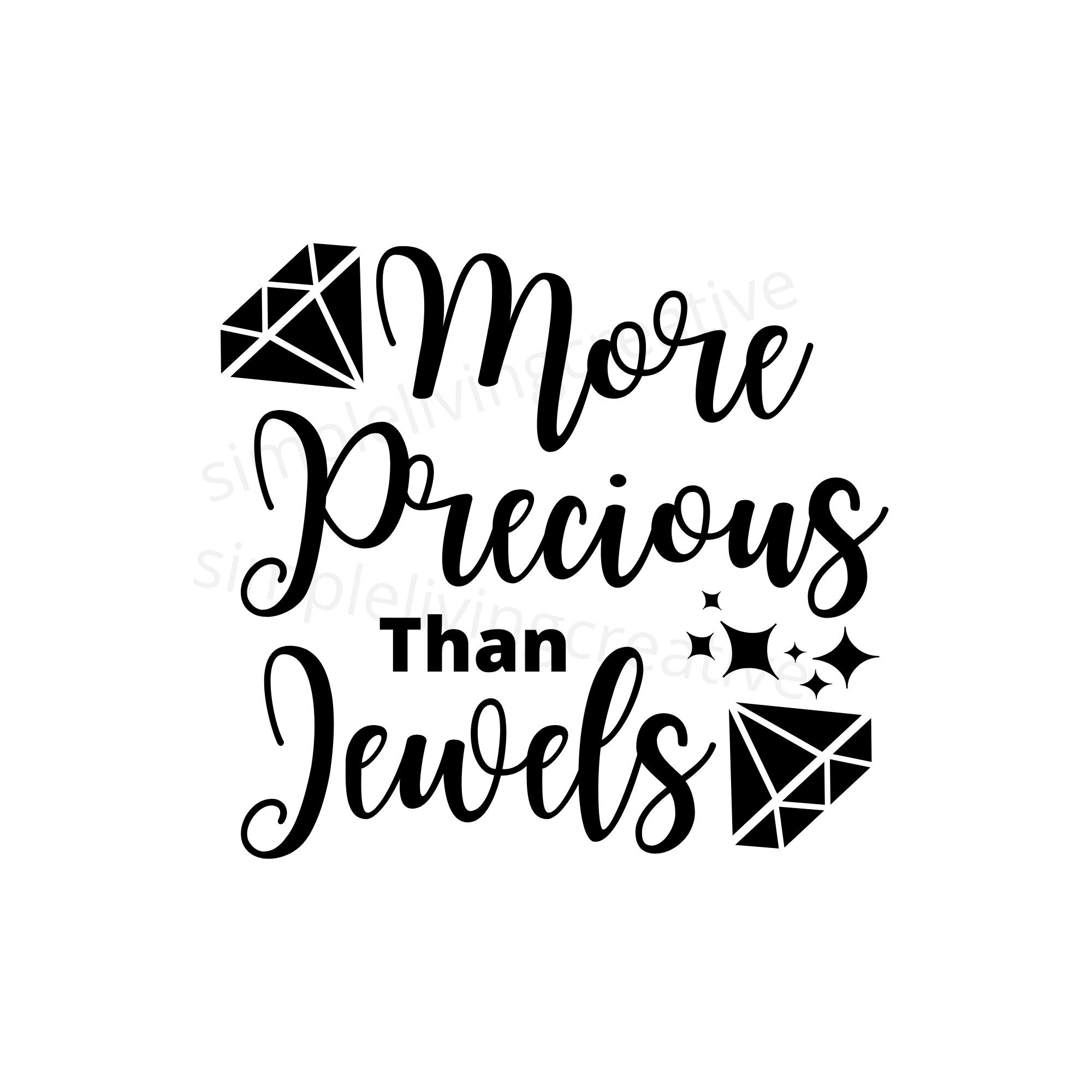 More Precious Than Jewels Svg | Baby Girl Svg Cricut File | Precious ...