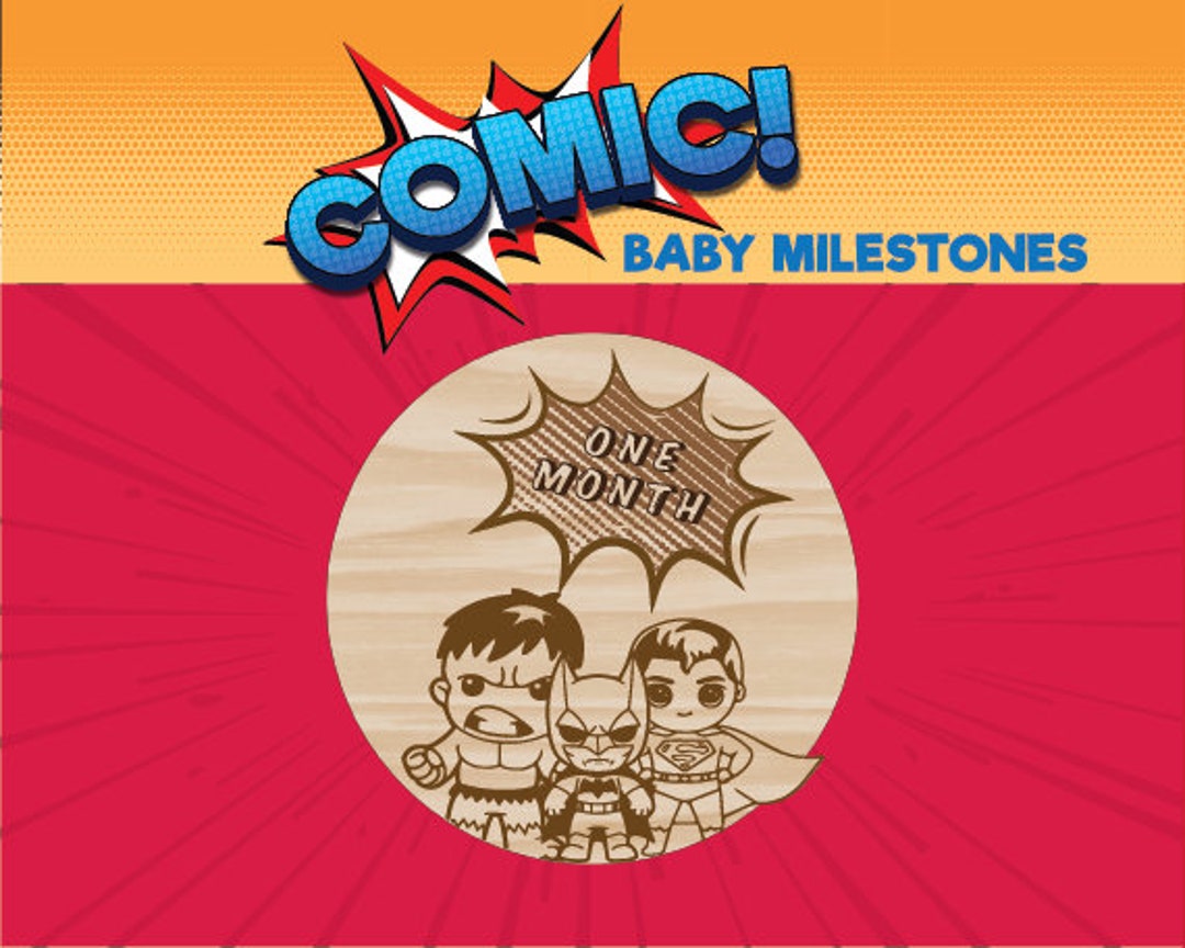 Superhero Baby Milestone Set: Capture Every Heroic Moment! - Etsy