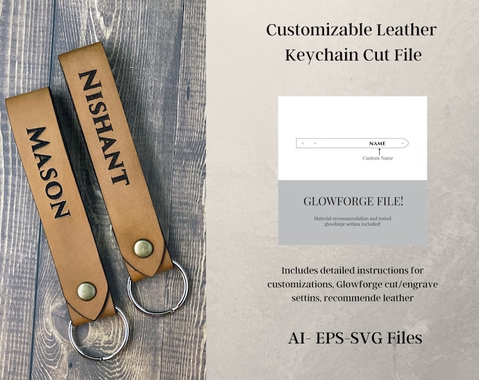 Keychain Ruler - SVG PDF AI File - Gifts for Groomsmen, Father's Day ...