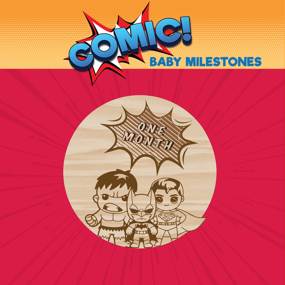 Superhero Baby Milestone Set: Capture Every Heroic Moment - Etsy