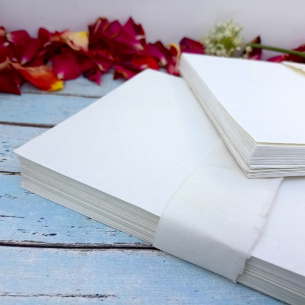 Handmade Paper Invitation With Leaves - Etsy