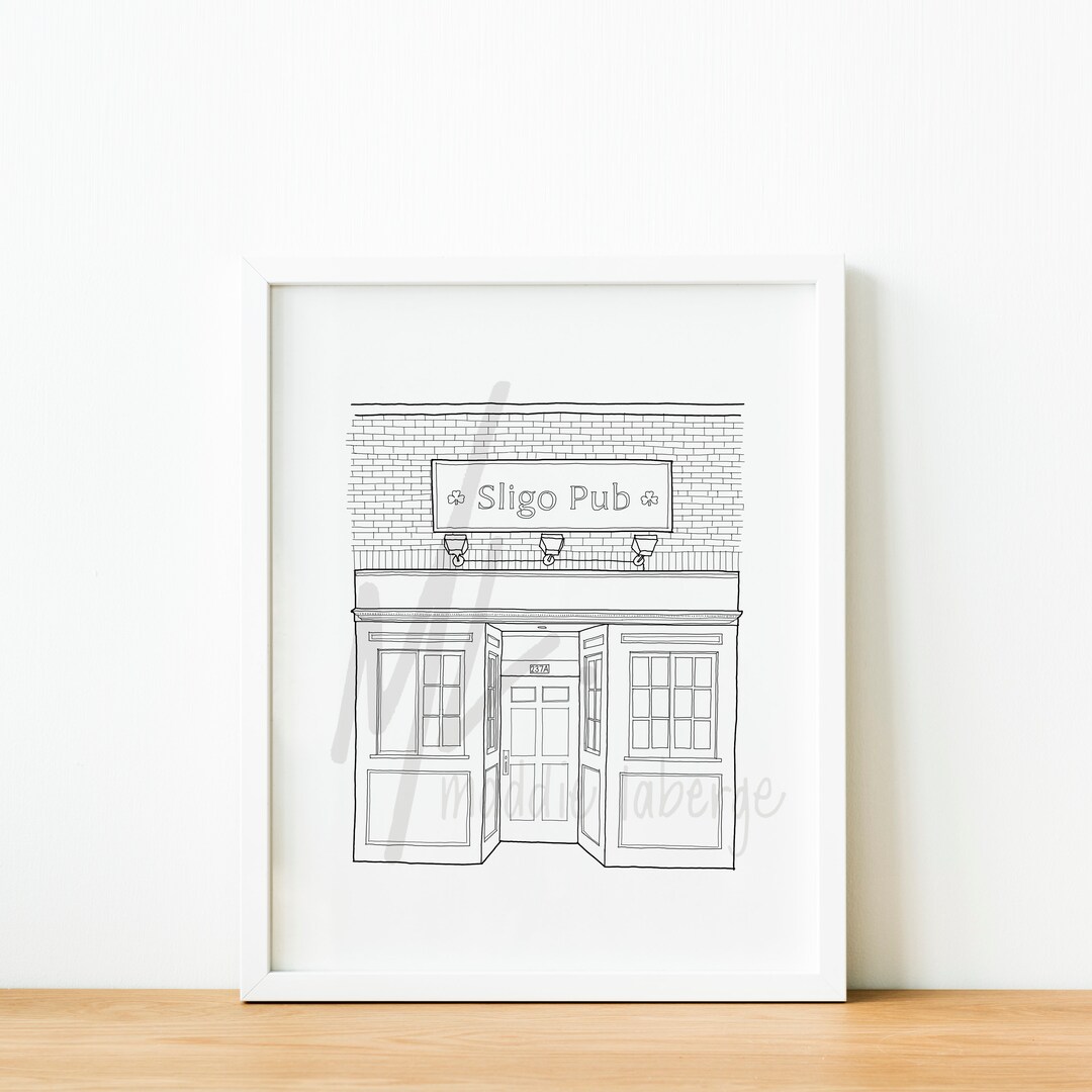 Sligo Pub, Davis Square MA, Art Print - Etsy