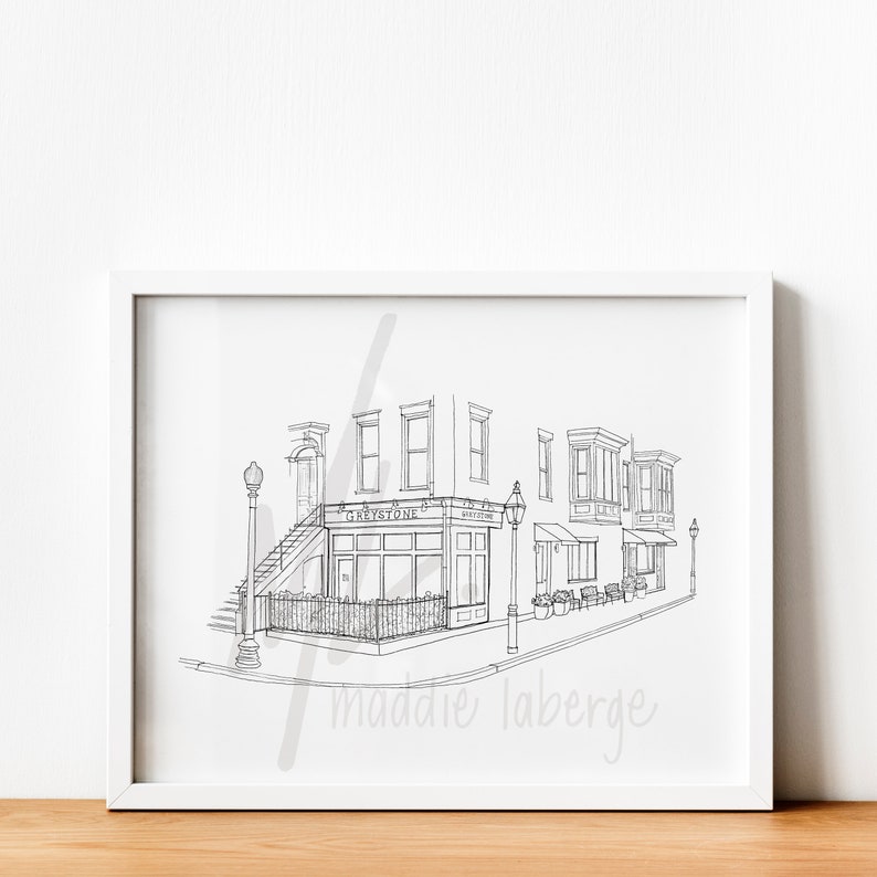 Greystone Cafe - South End, Boston Art Print - Etsy