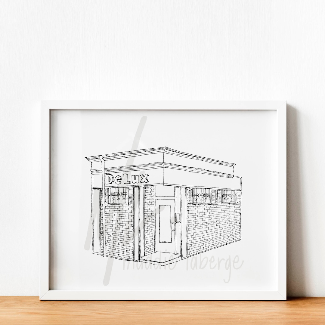 Delux Cafe, South End, Boston MA Print - Etsy