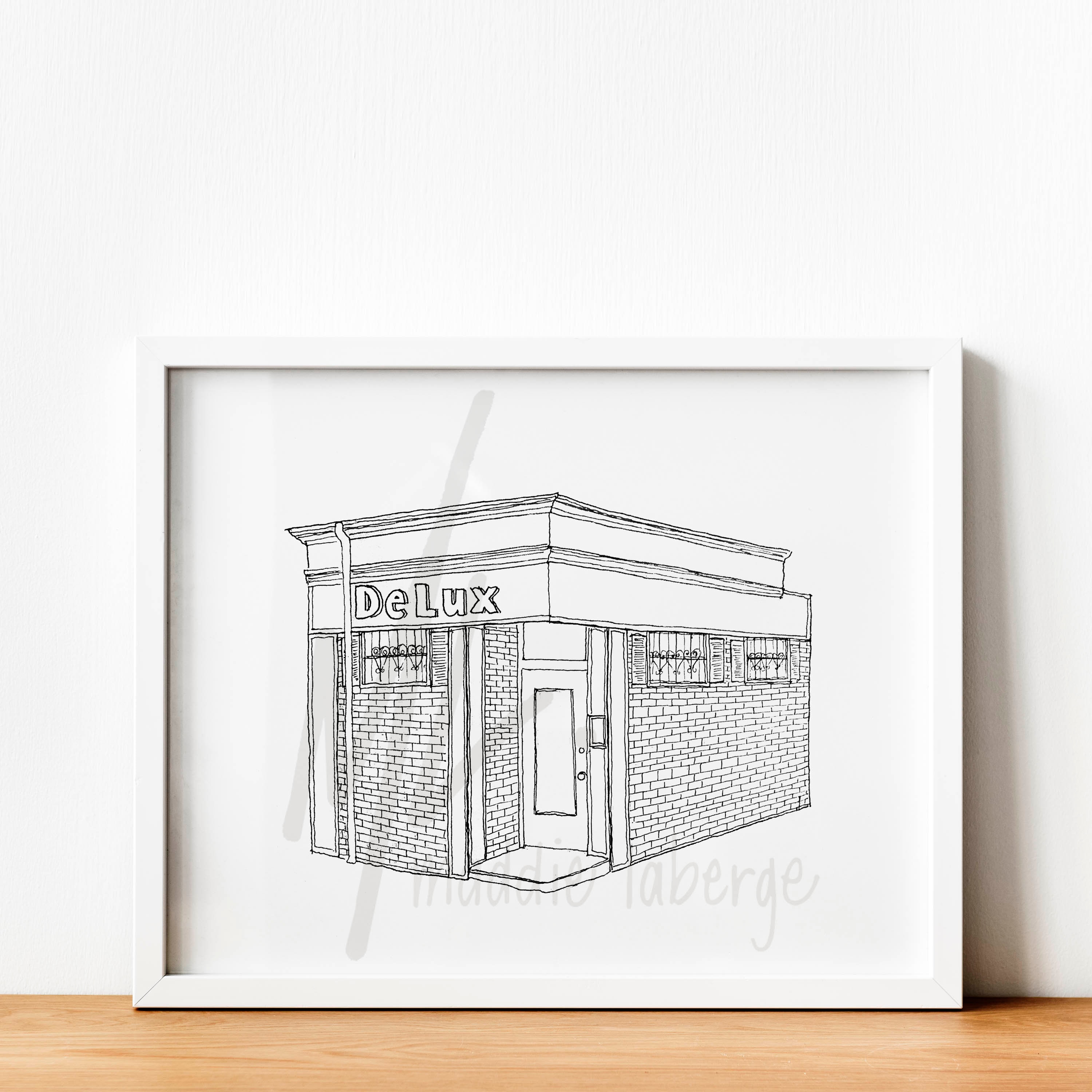 Delux Cafe, South End, Boston MA Print - Etsy