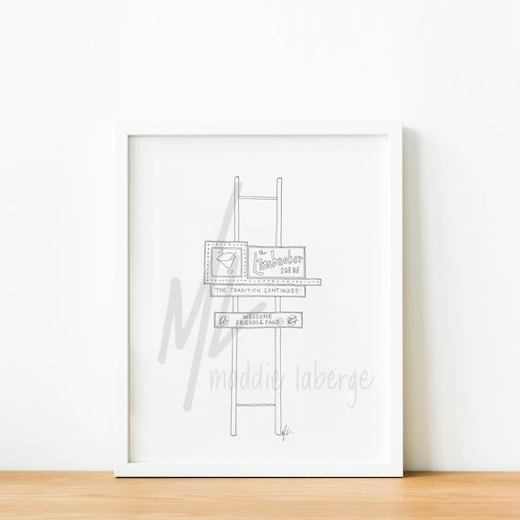 The Linebacker backer Bar SIGN South Bend - Etsy