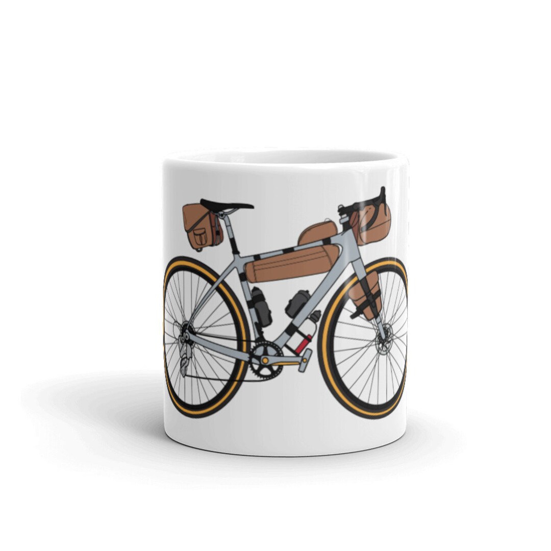 Bike - Bikepacking Cycling Mug, Coffee Cup - Etsy