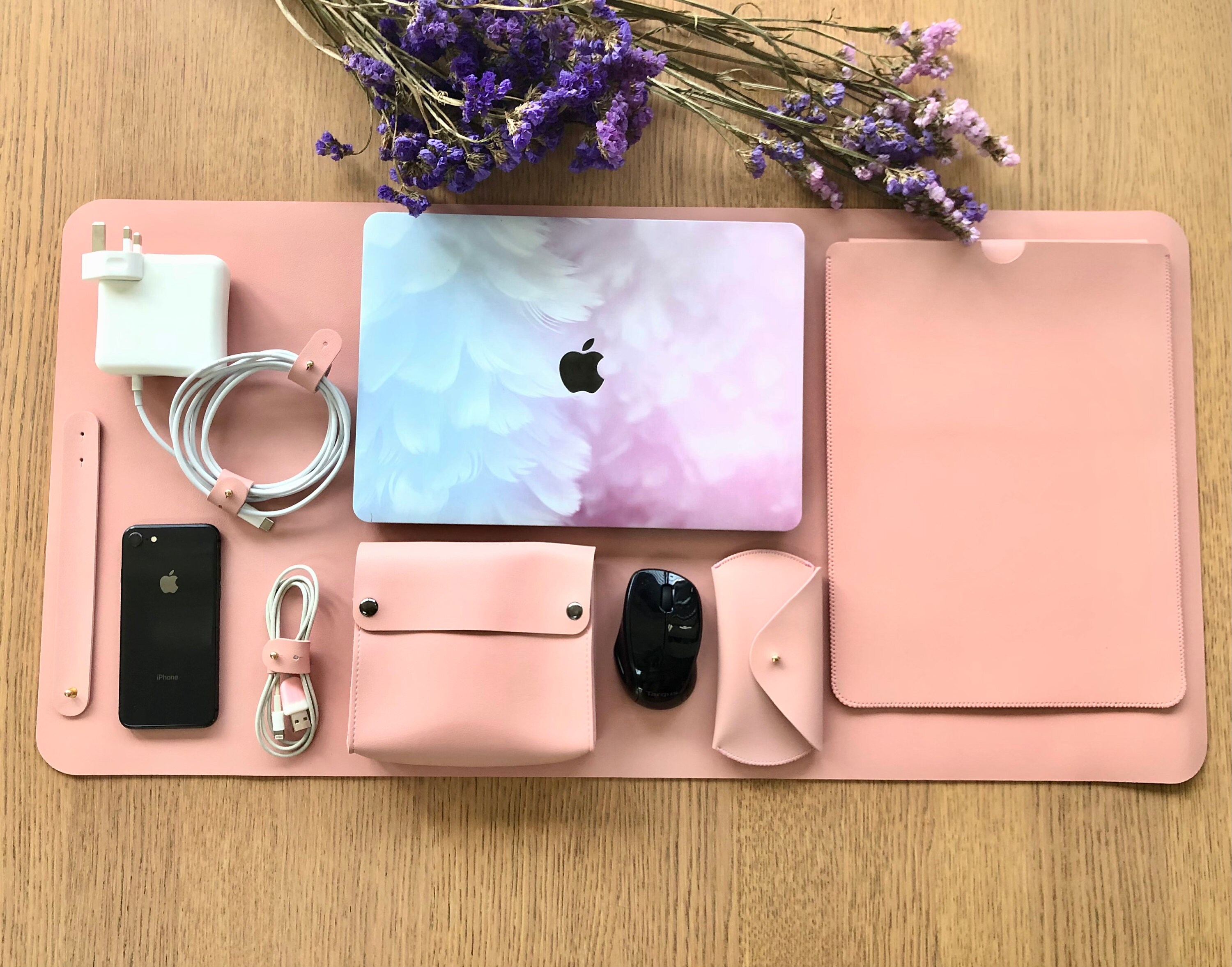 5 en 1 Funda de cuero para ordenador portátil Funda protectora | Etsy