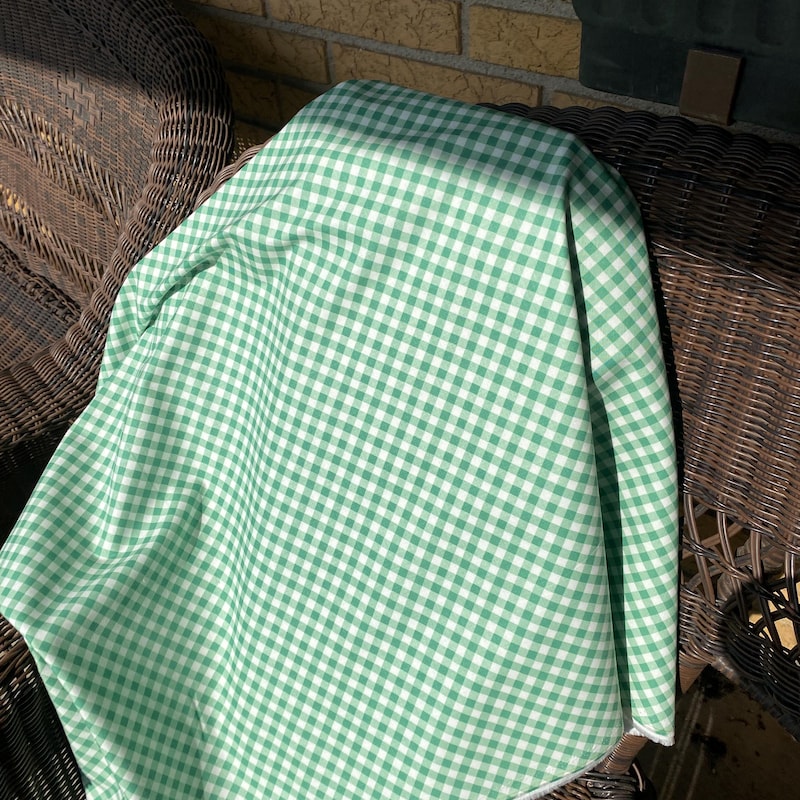 Green Gingham Fabric - Etsy