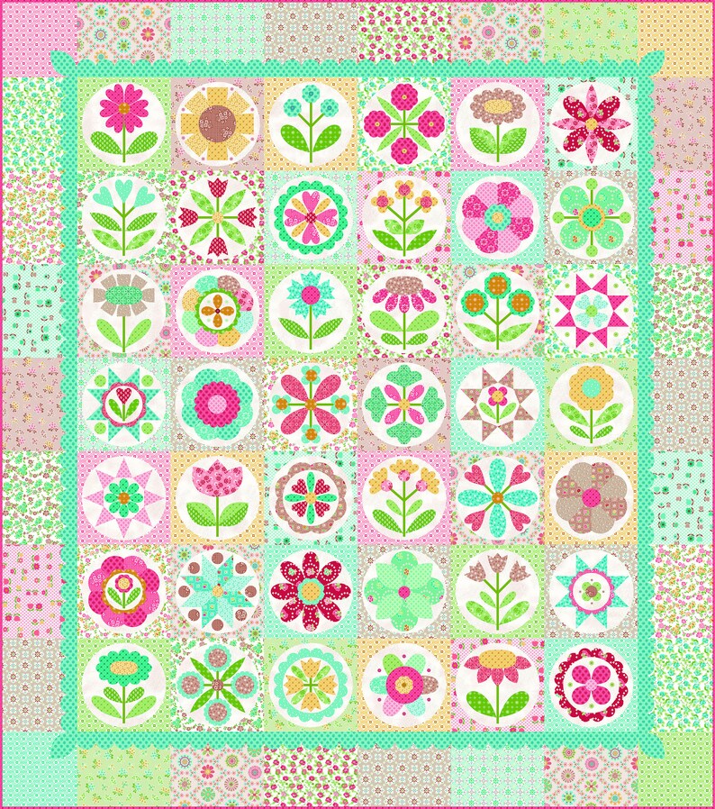 Granny's Garden Sew Simple Shapes Templates by Lori Holt for Riley ...