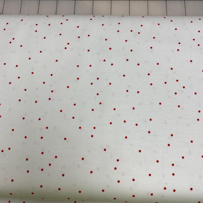 Red Dot Fabric - Etsy