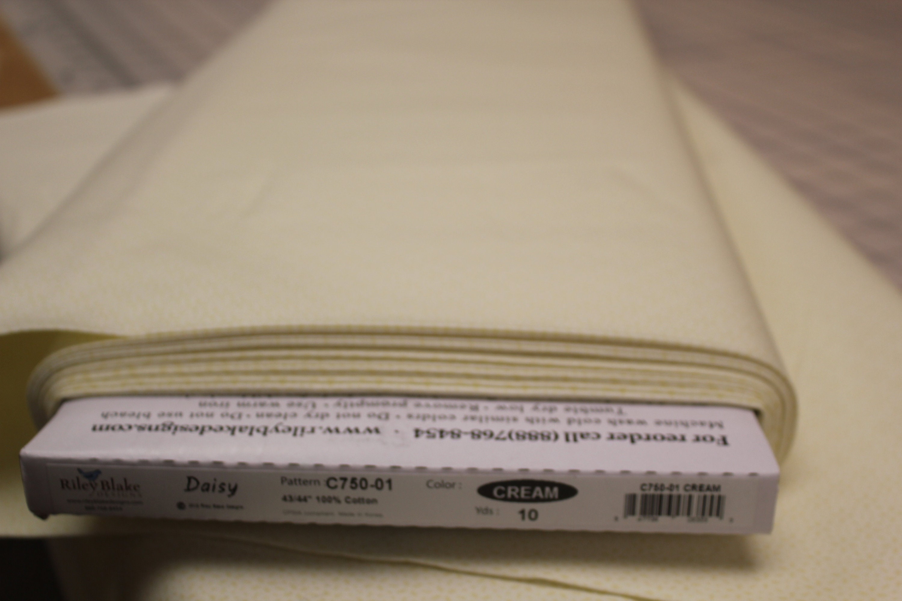 Cream Cotton, Tone on Tone Cream Fabric by Riley Blake Designs Sold by ...