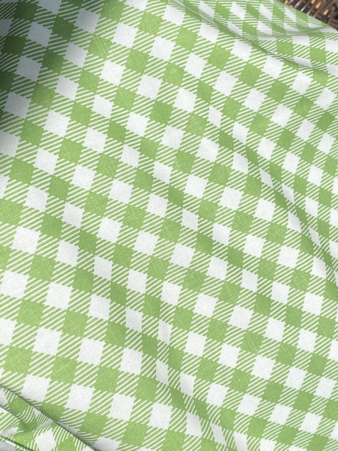 Bee Gingham, Debbie, Grannygreen Fabric, Yardage...sold in 1/2 Yard ...