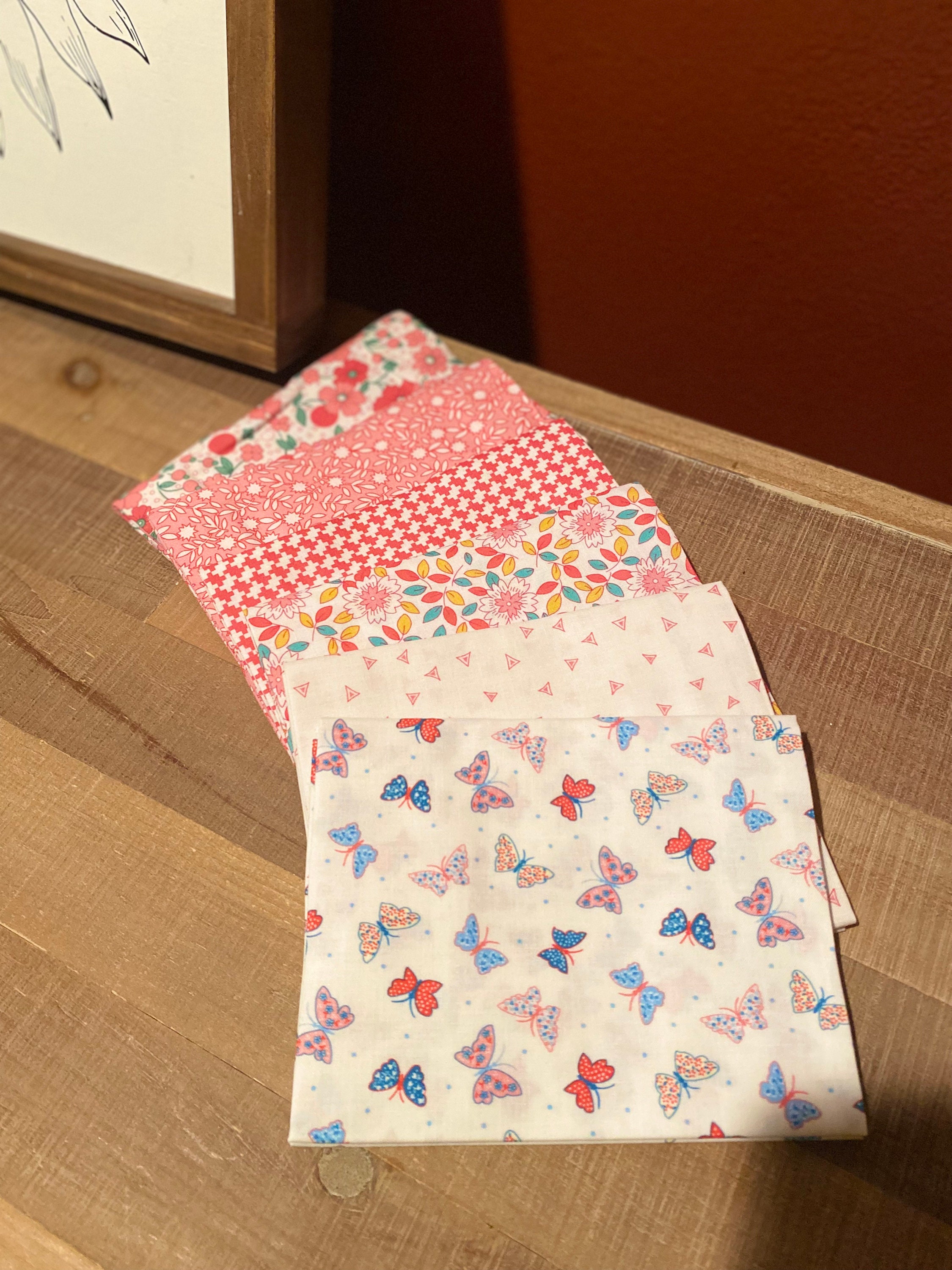 Flowerhouse Collection, All A Flutter, Fat Quarter Bundle by Debbie Beaver for Robert Kaufman ...