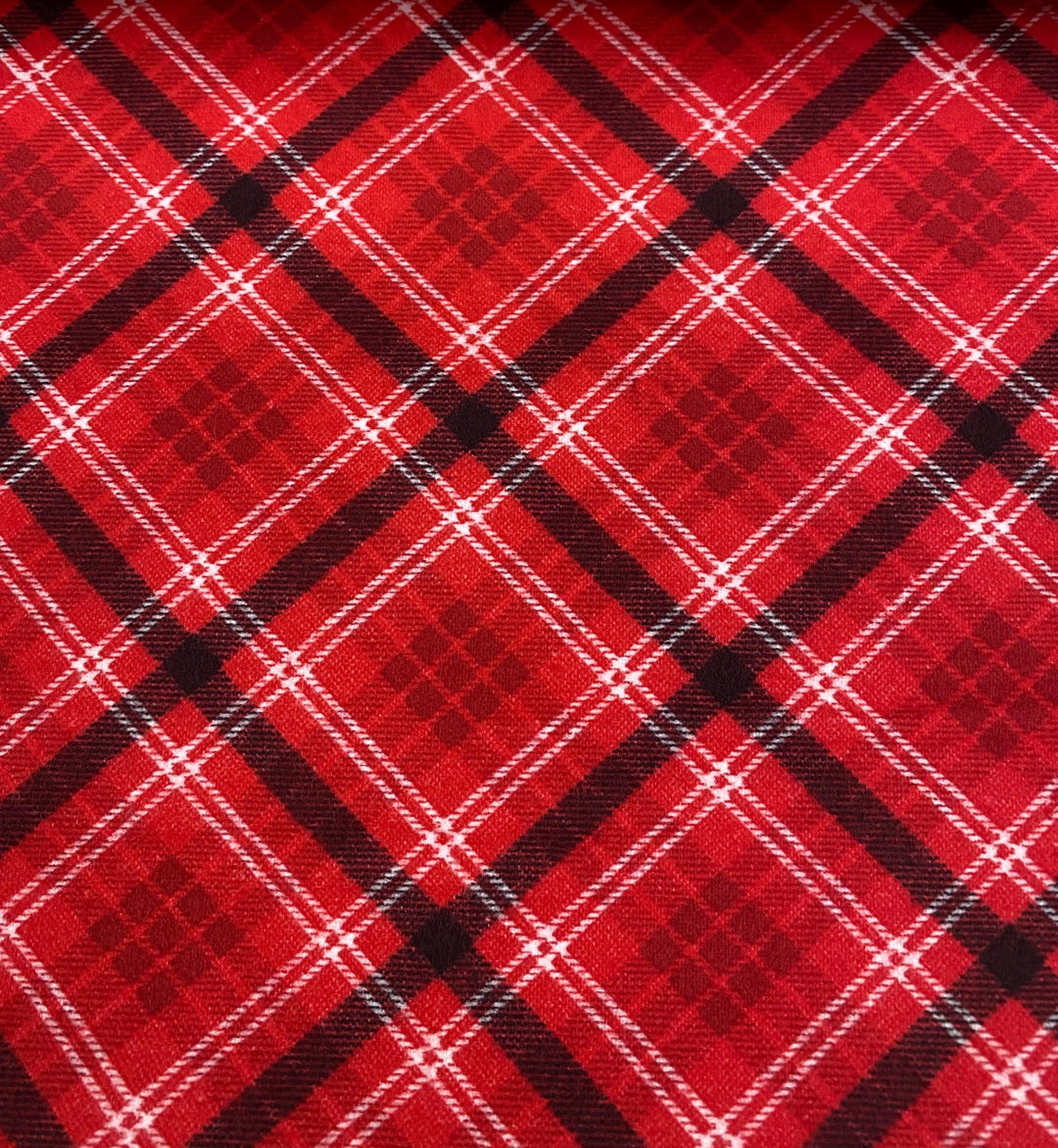 Red Plaid Flannel Fabric, Snow Crew Collection(1/2yard) - Etsy