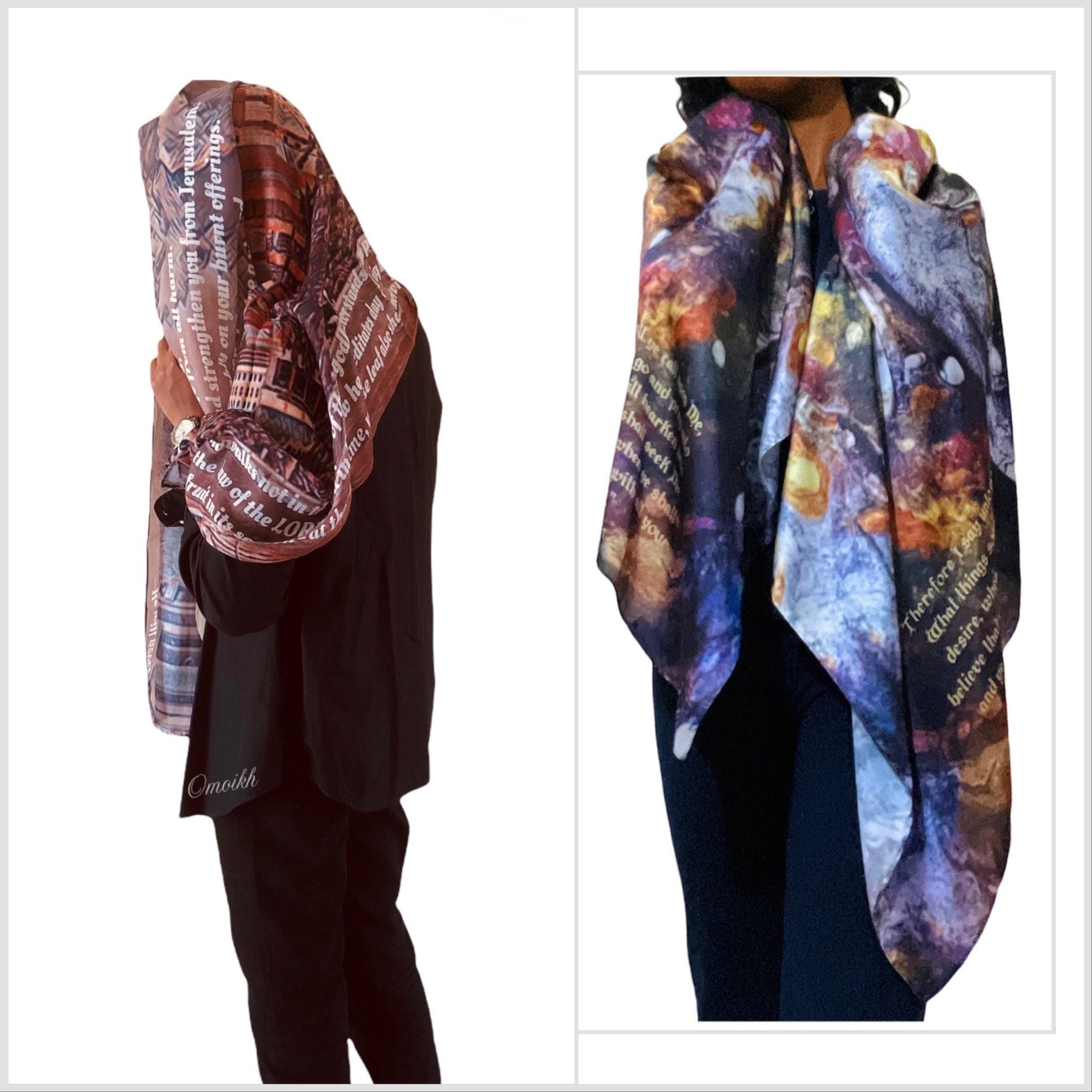 MY HELPER and SUPPLICATION- Christian Scarf for Men and Women With ...