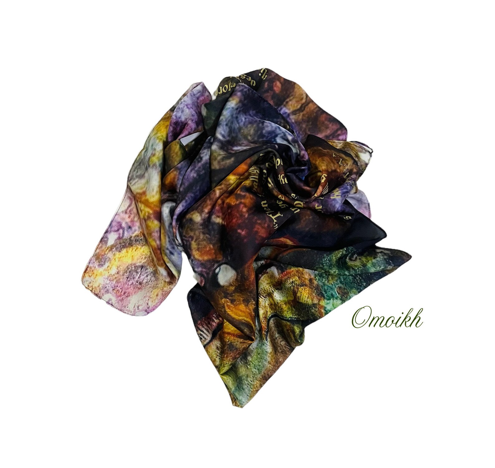 PSALM 91-vibrant and SUPPLICATION (christian Scarf With Bible Verse ...