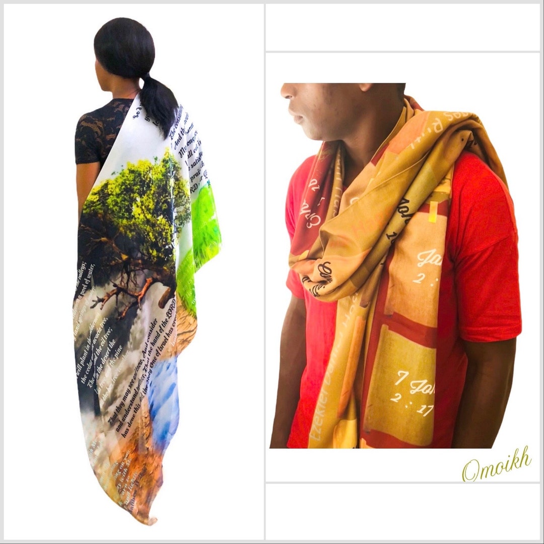 Testament and Restored Hope (christian Scarf With Bible Verse ...