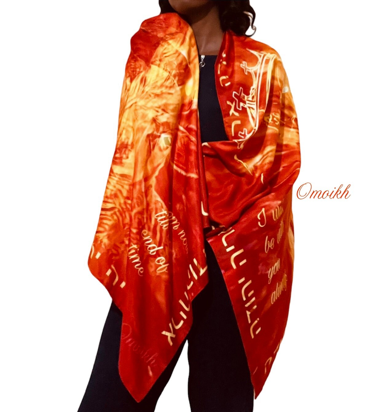 PSALM 91 and Spirit & Fire (christian Scarf With Bible Verse ...