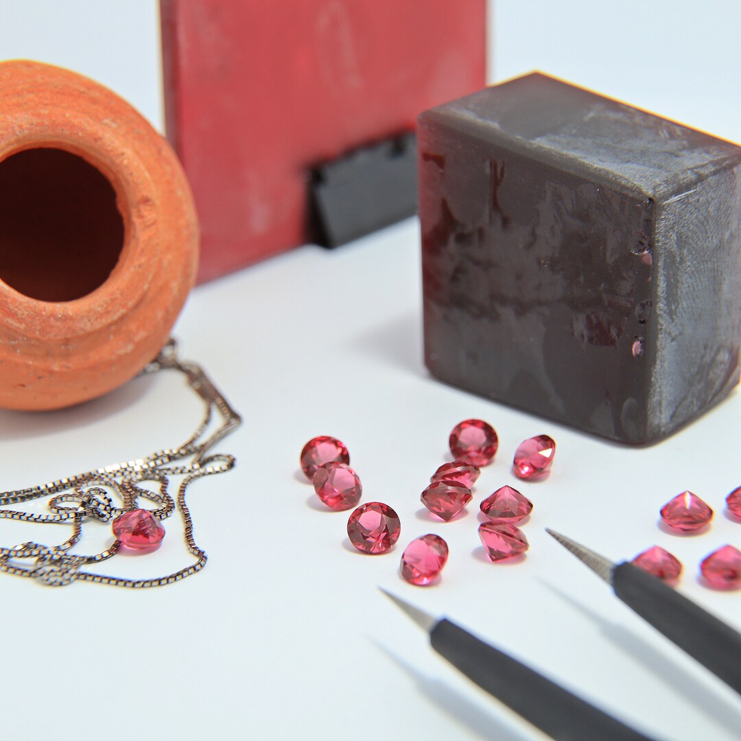 Raw Lab Created Ruby Nano Crystal Heat Resistant Faceting - Etsy UK