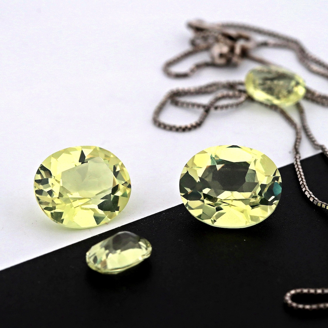 Oval Color Change Yellow to Rose Nano Crystal Heat Resistant Synthetic ...