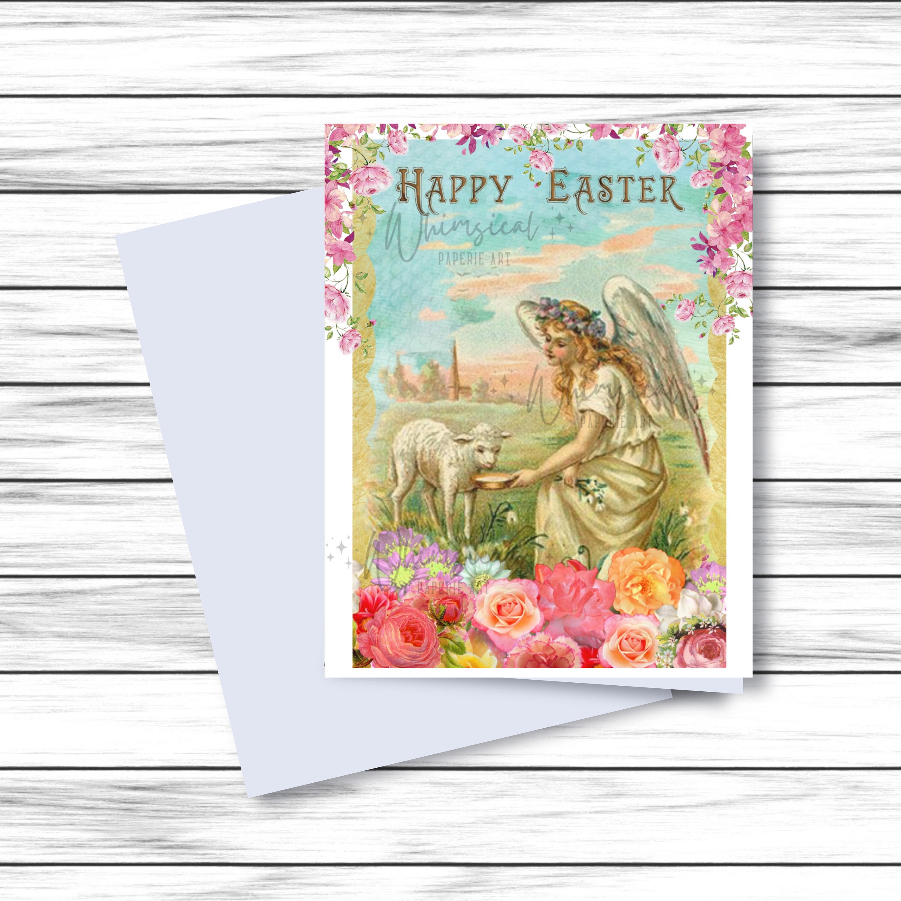 Printable Easter Card, Easter Note Card, Digital Greeting Card Download ...