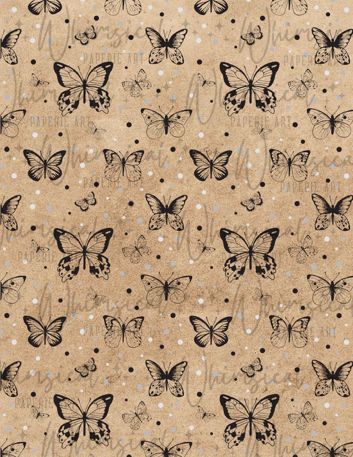 Butterfly Digital Paper Pack Printable Butterfly Paper - Etsy