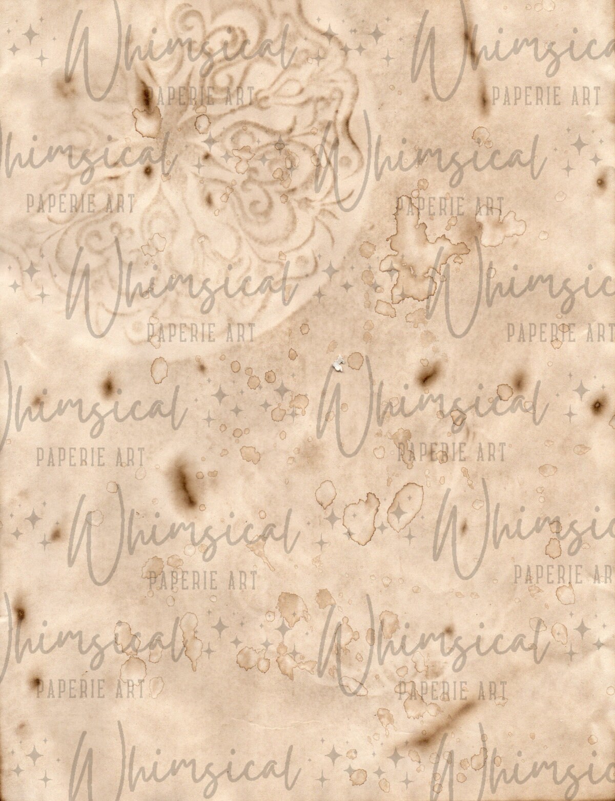 Coffee Dyed Paper Digital, Background Paper, Junk Journal Pages ...