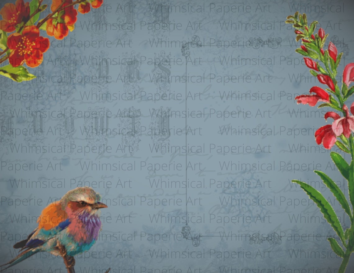 Printable Journal Pages Floral Digital Paper Pack Printable | Etsy