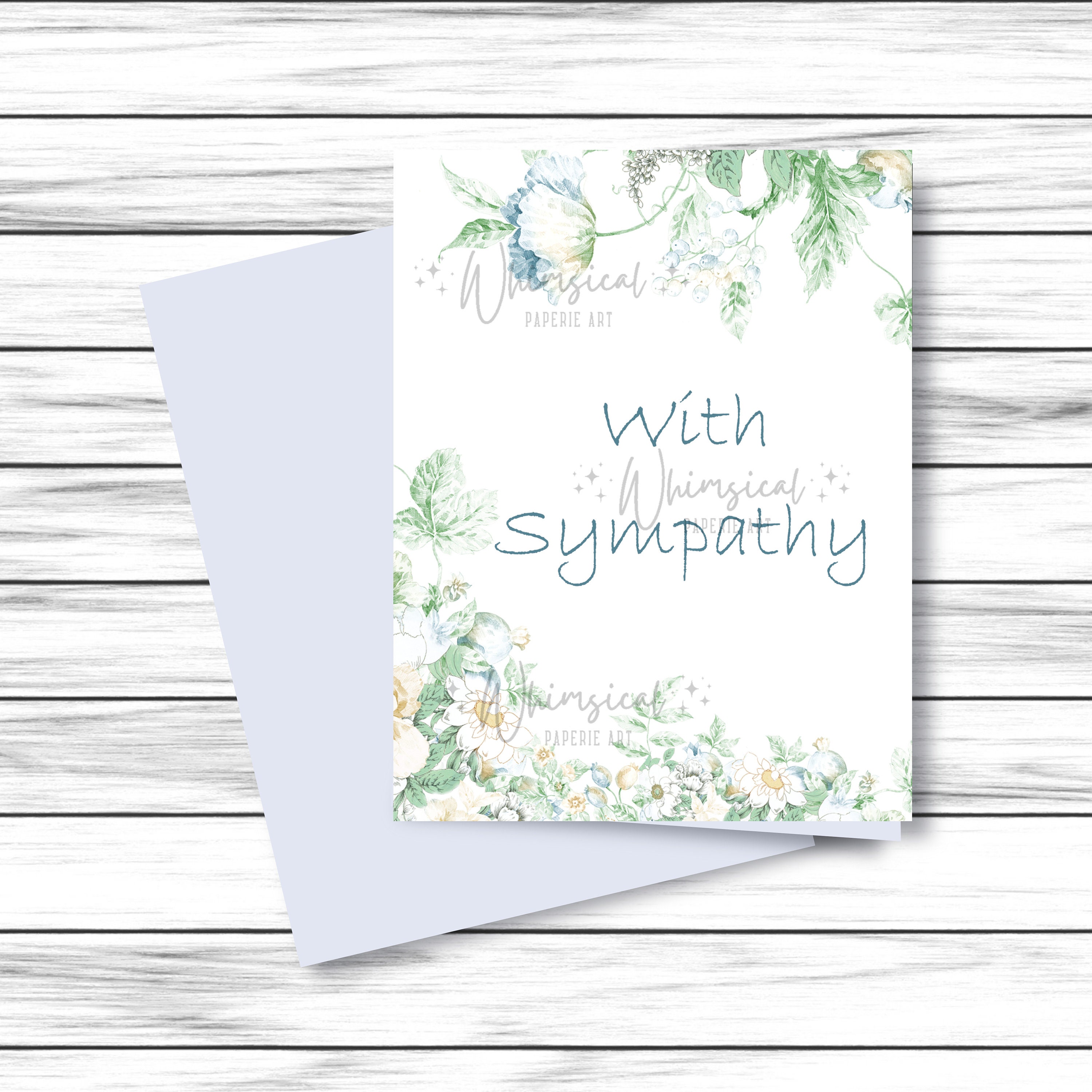 Printable Sympathy Card, Floral Sympathy Card, Sorry for Your Loss Card ...