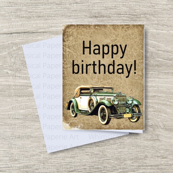 Masculine Birthday Card Printable Birthday Card for Dad Male | Etsy