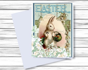 Printable Easter Card, Easter Note Card, Digital Greeting Card Download ...