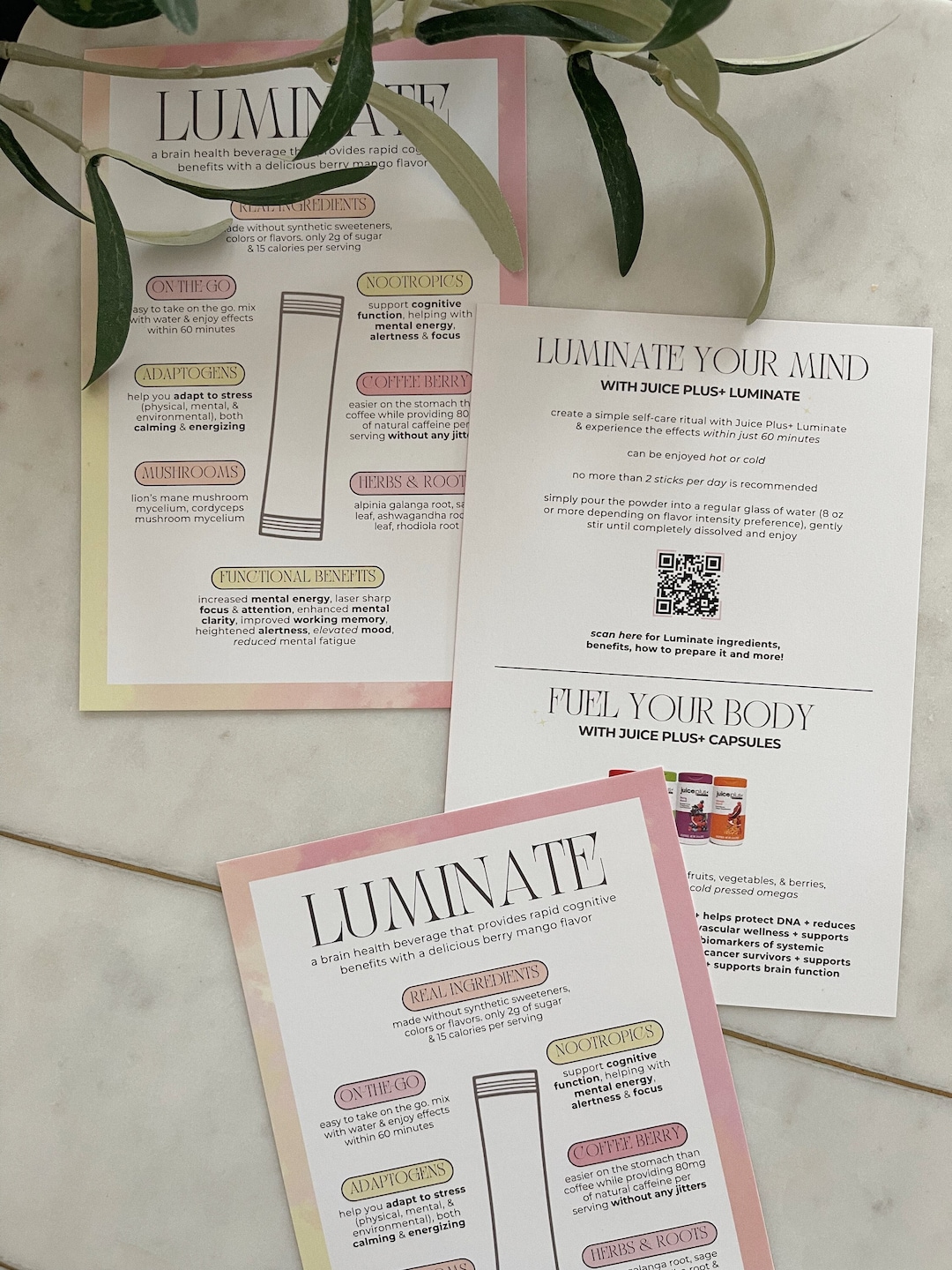 NEW Luminate Cards Double Sided 20 PACK - Etsy