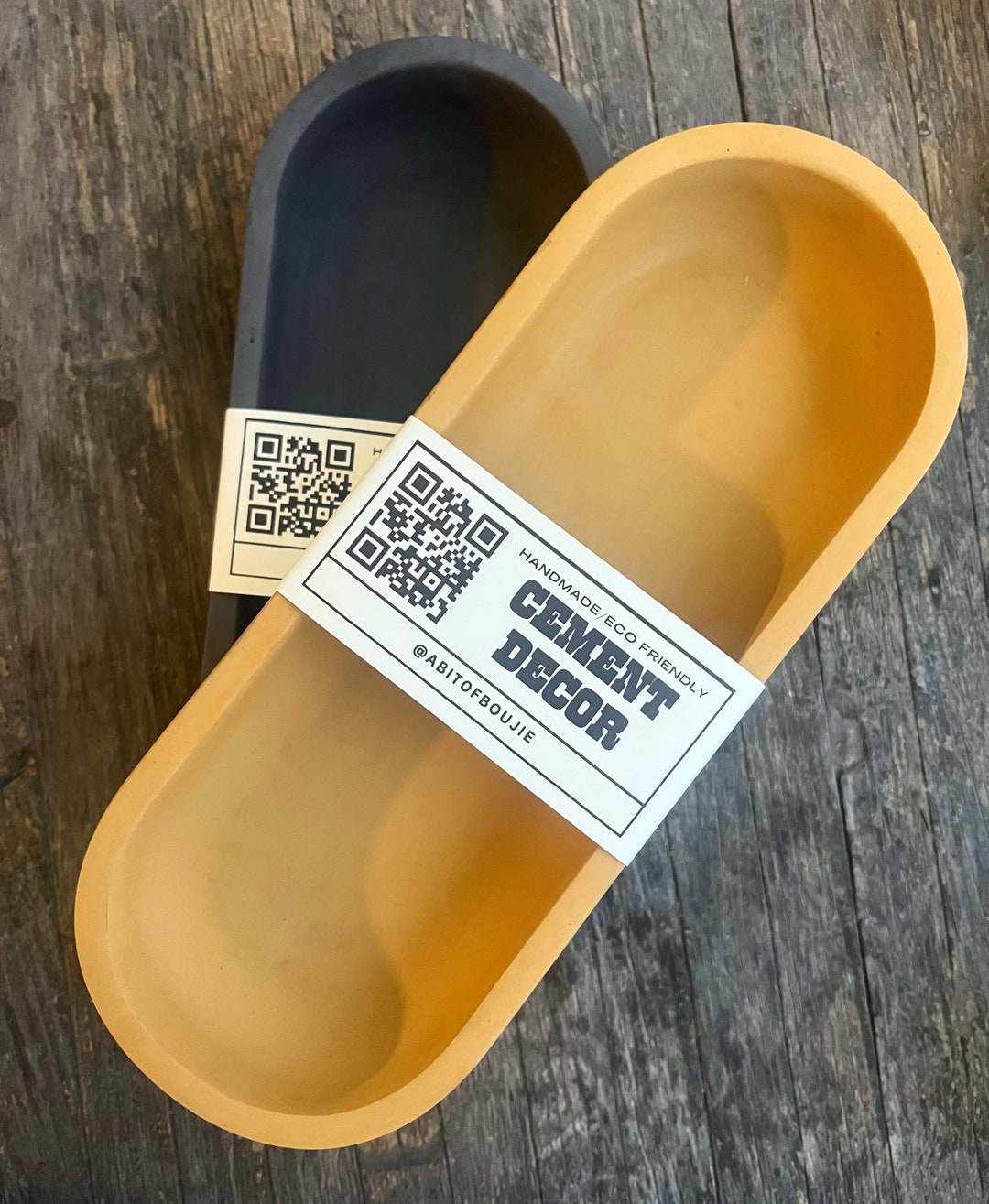 Concrete Dish / Concrete Decorative Tray | Cement Decorative Bowl ...