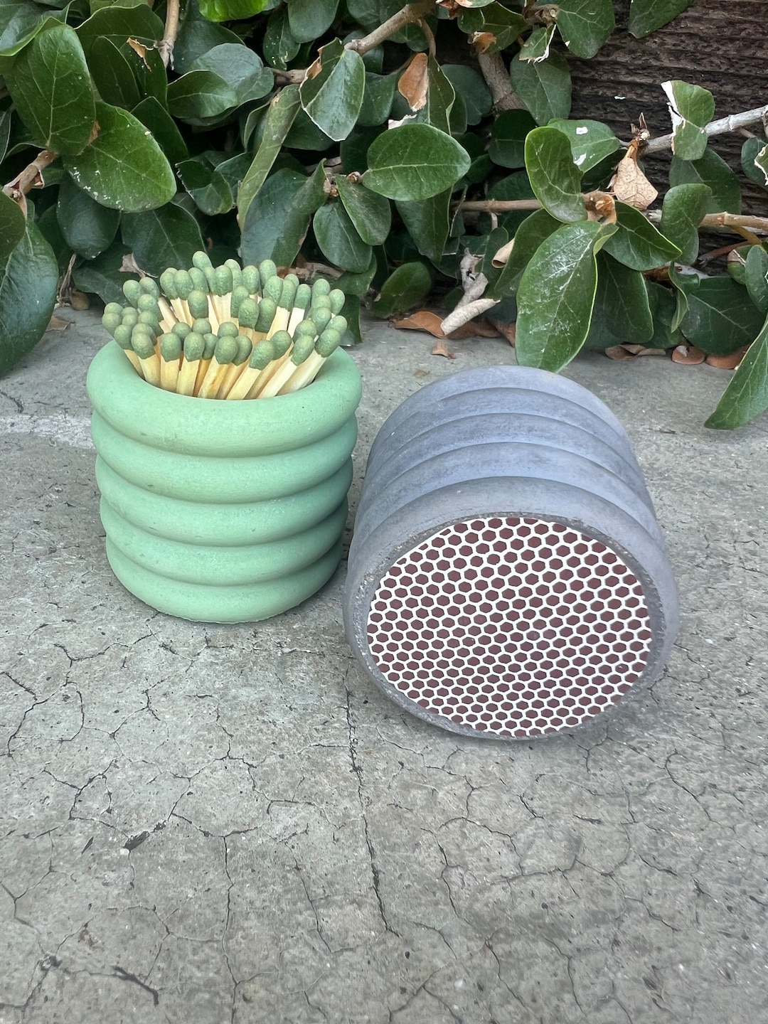 Concrete Matchstick Holder / Container / Organizer / Concrete / Cement ...