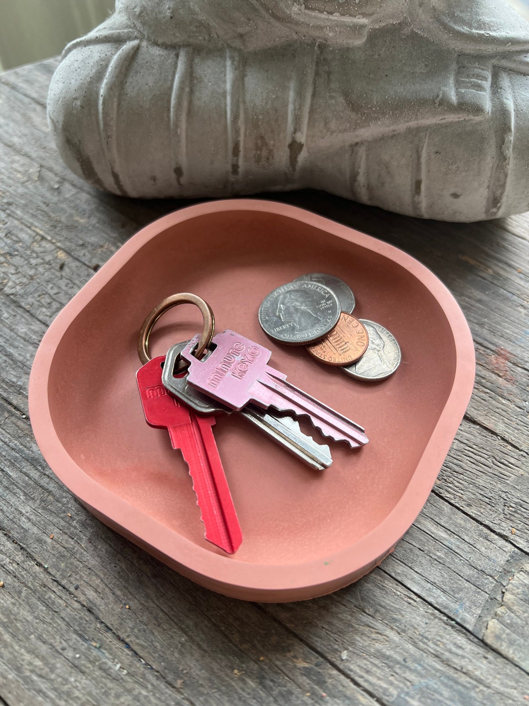 Concrete Bowl / Square Dish / Concrete Decorative Tray / Trinket Tray ...
