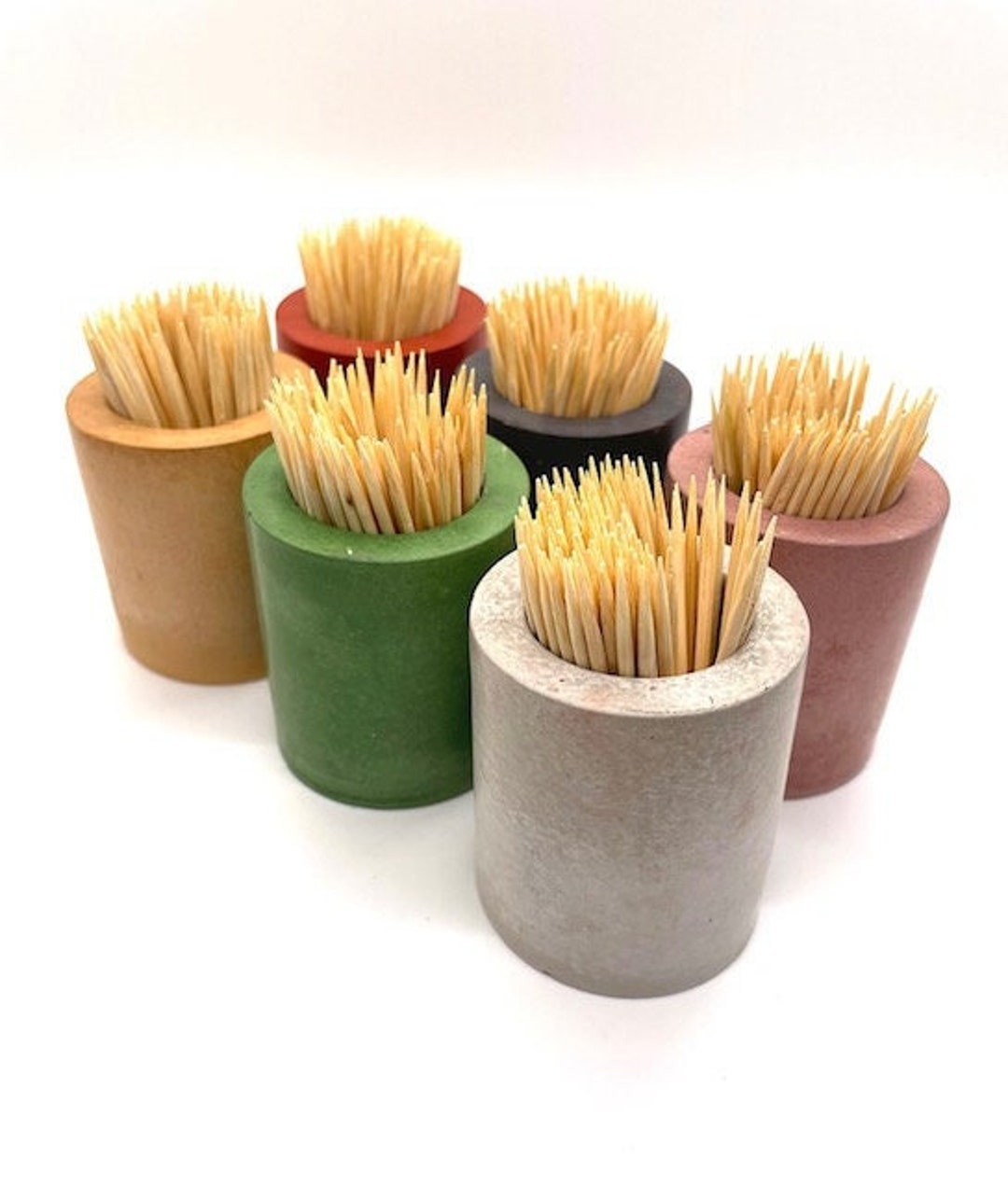 Toothpick Holder - Concrete Toothpick Holder - Kitchen Accessories ...