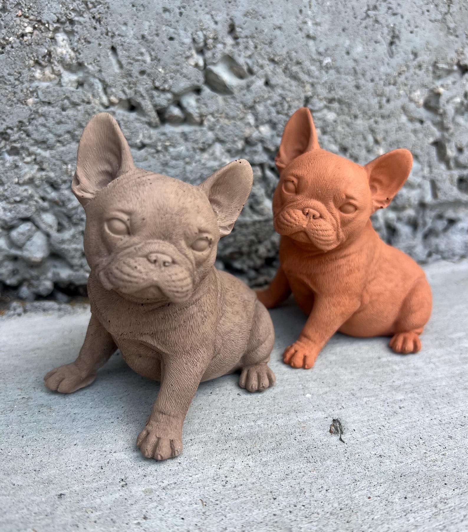 Frenchie - French Bulldog - Bulldog - Concrete - Cement Decor - Cement ...