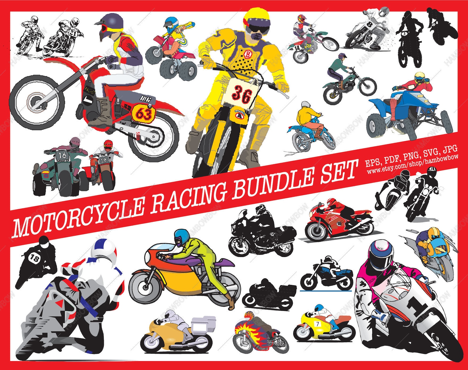 Motorcycle Racing Clipart SVG, Motor GP Rider SVG, Race Svg, Motorcycle ...
