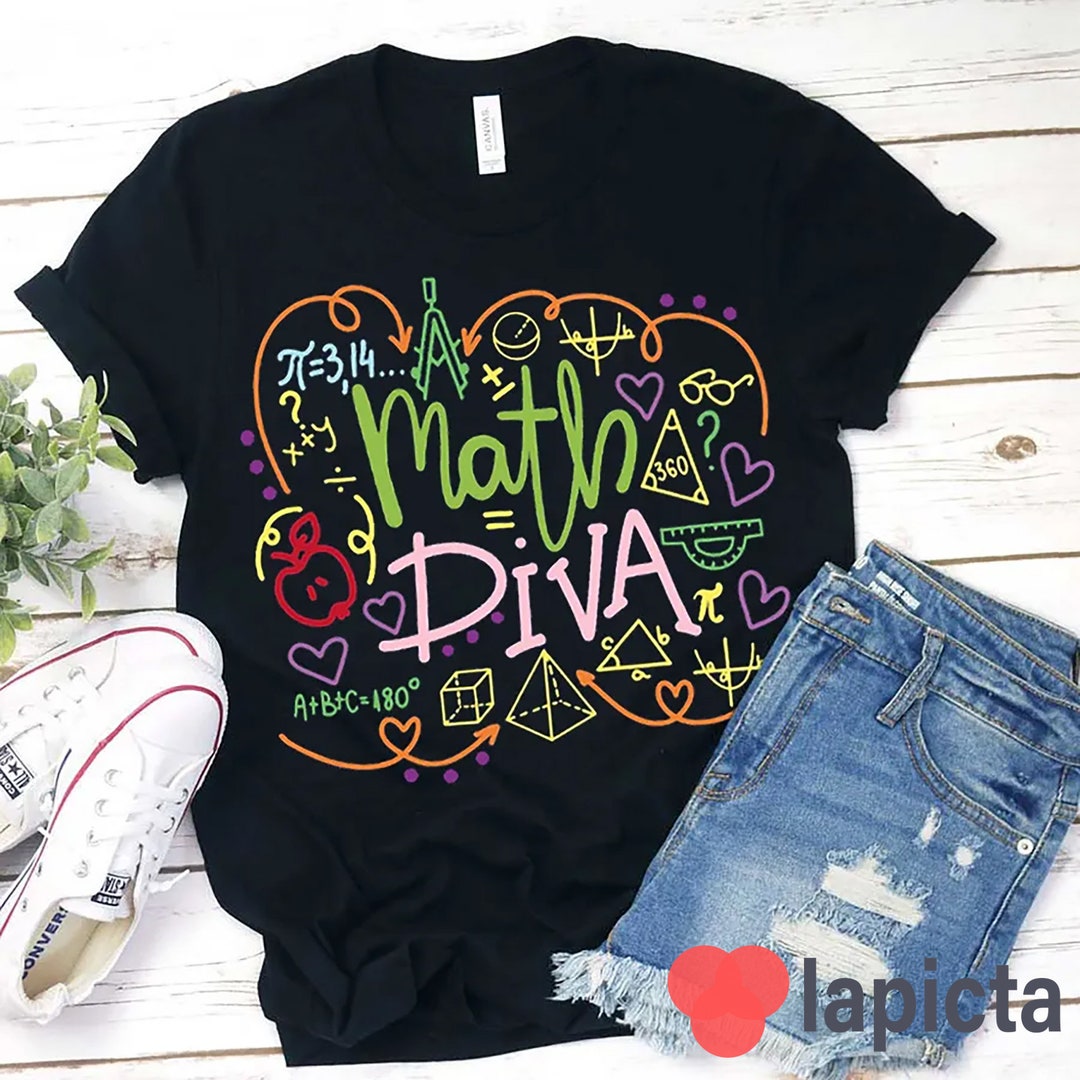 Math Diva Mathematical Symbol T-shirt, Mathematic Shirt, Math Shirt ...